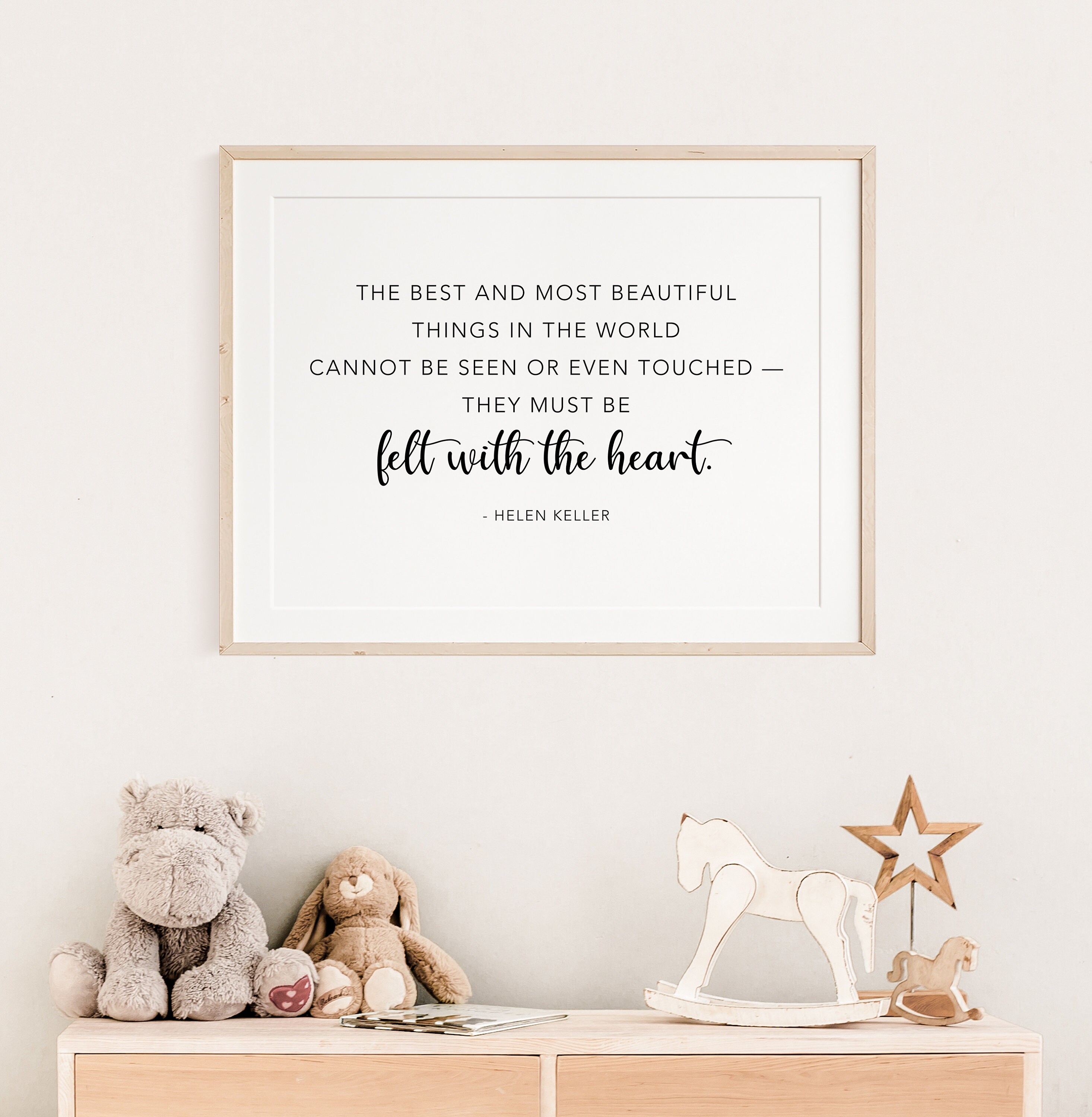 Printable Wall Art: Helen Keller Quote About Beautiful Things, Home ...