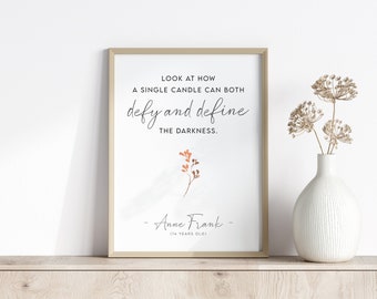 Anne Frank Printable Quote Anne Frank How Wonderful It Is - Etsy