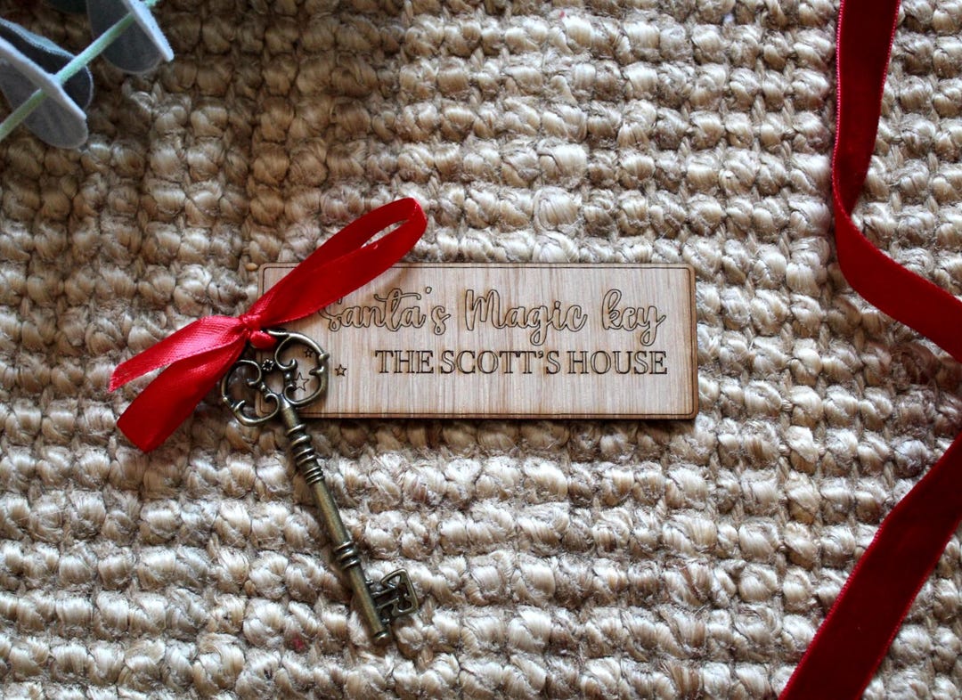 Personalised Wooden Santas Magic Family Key Christmas Eve Box - Etsy