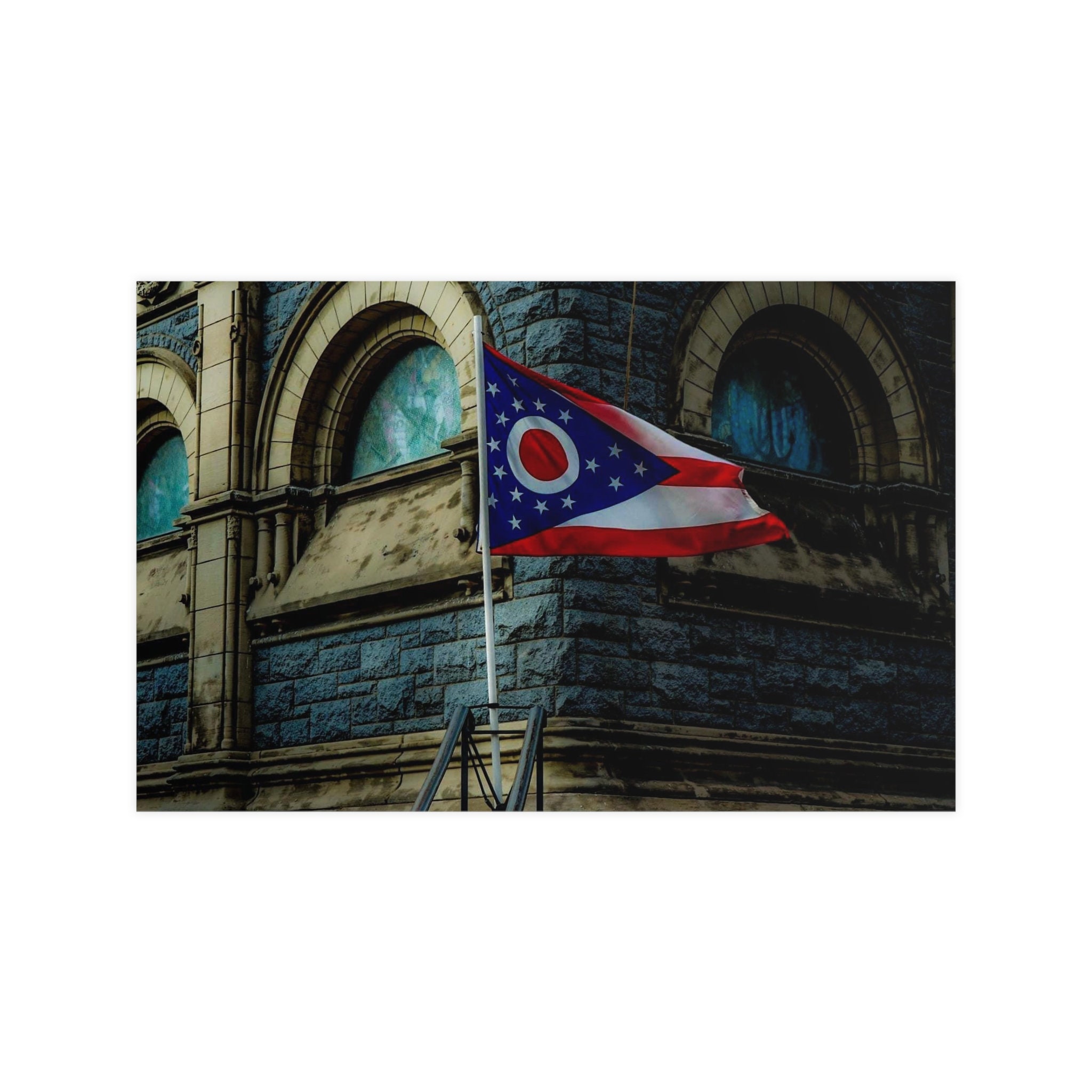 Ohio State Flag Horizontal Matte Posters - Etsy