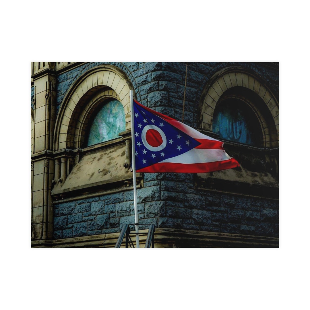 Ohio State Flag Horizontal Matte Posters - Etsy