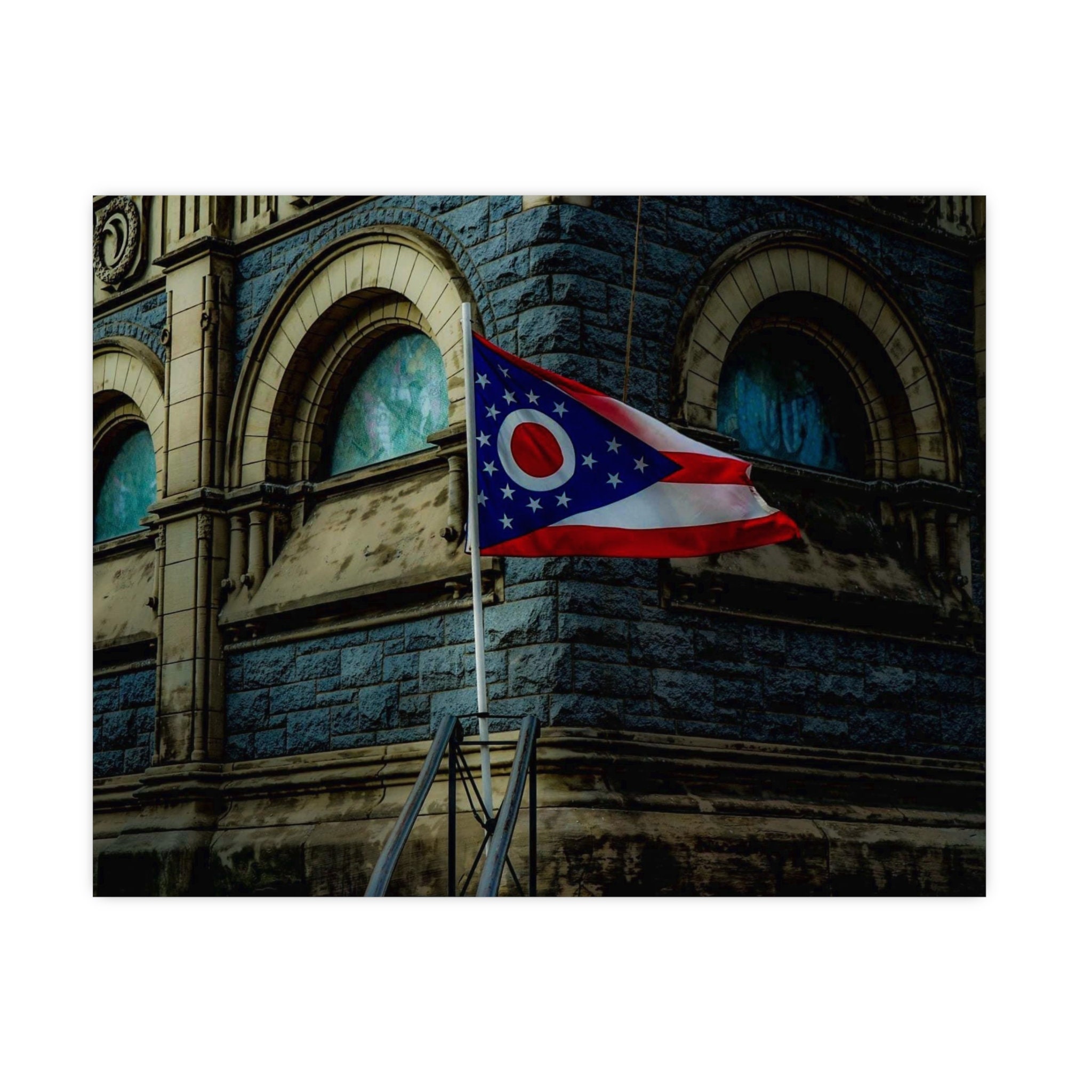 Ohio State Flag Horizontal Matte Posters - Etsy