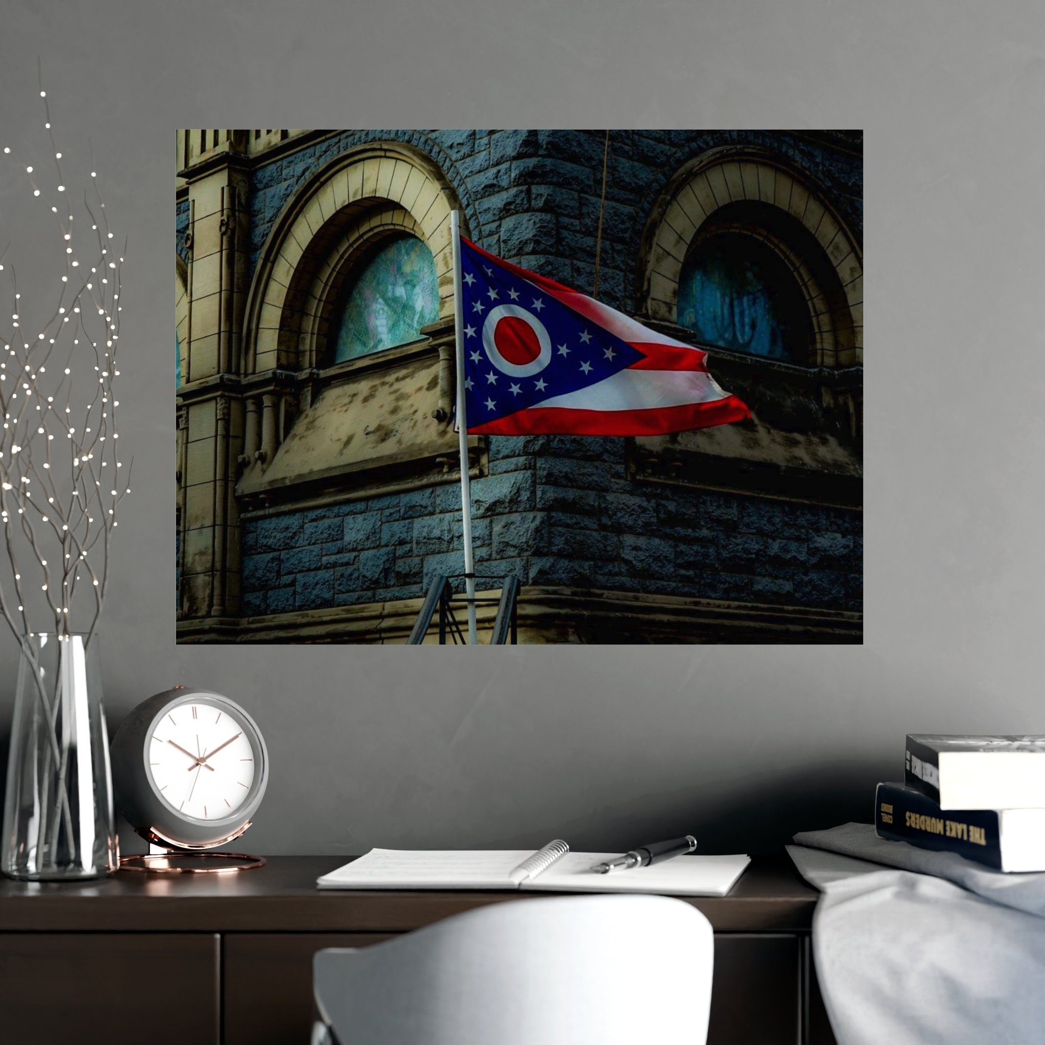 Ohio State Flag Horizontal Matte Posters - Etsy
