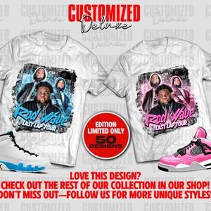 Rod Wave Png Pink and Blue Rod Wave Shirt Vintage Bootleg Rod Wave ...