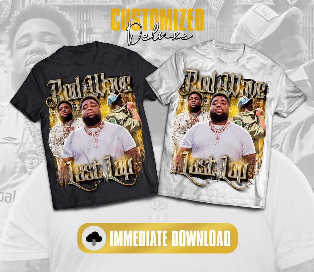 Rod Wave Png GOLD Version Rod Wave Shirt or Hoodie Rod Wave Inspired ...