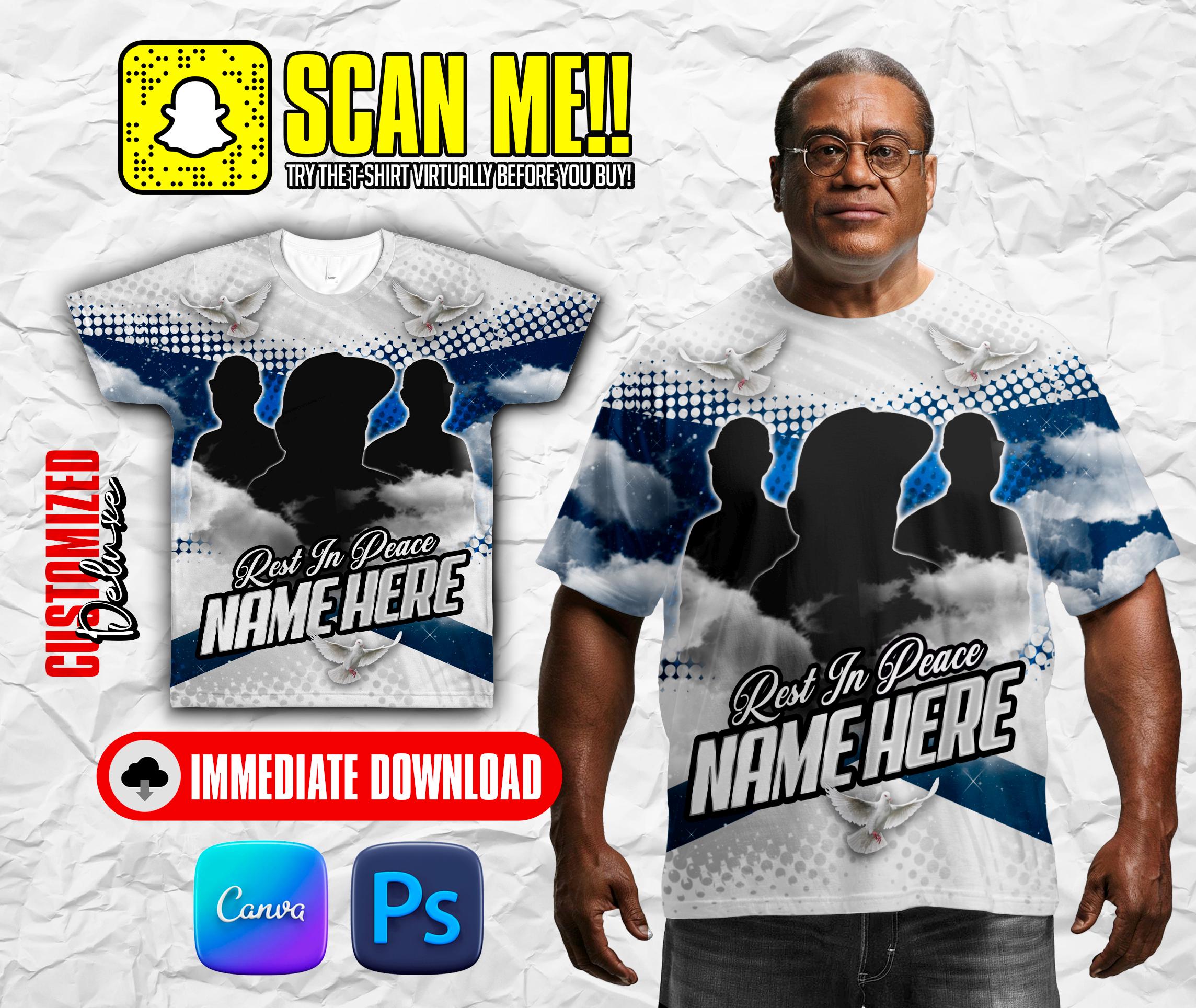 Funeral RIP Memorial - Digital Design - in Loving Memory Memorial T ...