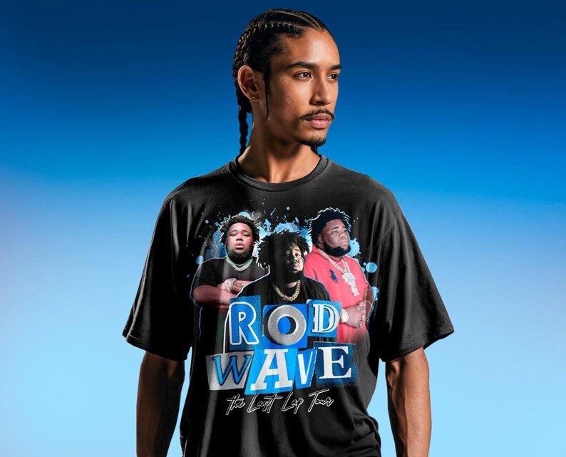 Rod Wave Png Pink and Blue - Rod Wave Shirt - Vintage Bootleg Rod Wave ...