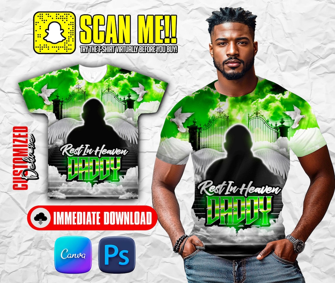 Funeral RIP Memorial - Digital Design - Canva & Photoshop EDITABLE - Etsy