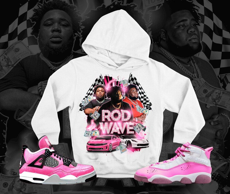 2 Files Rod Wave Png Pink and Blue - Rod Wave Shirt - Vintage Bootleg ...