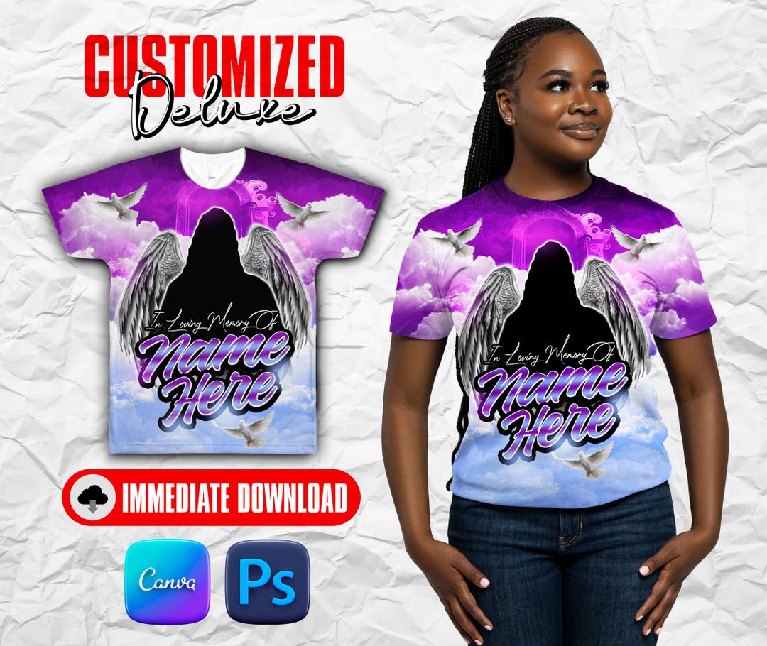 Funeral RIP Memorial - Digital Design - Sublimation Design Rip - Shirt ...