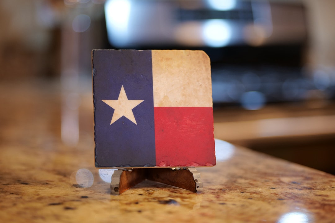 Texas Flag Stone Tile Trivet 6x6 - Etsy