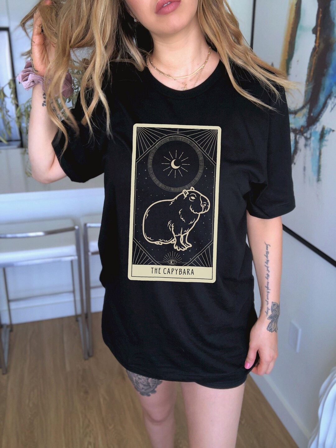 Capybara Shirt Tarot Shirt Tarot Card Shirt Witchy Shirt - Etsy