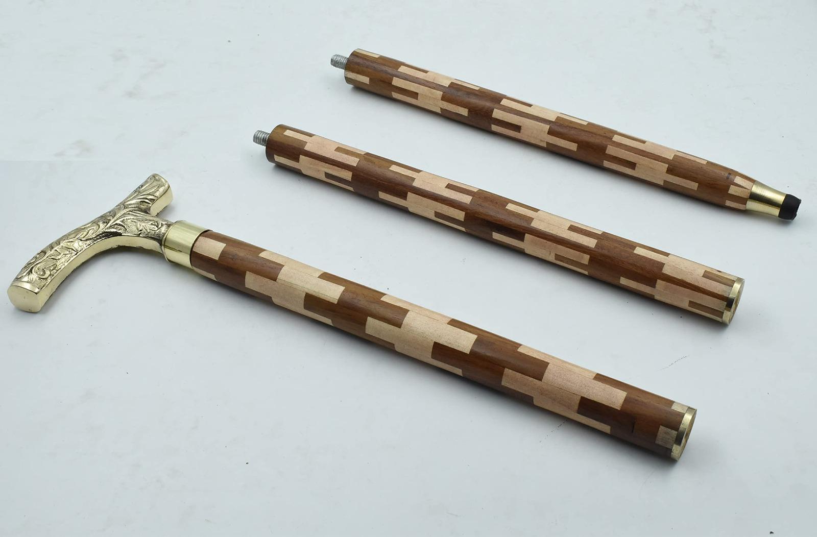 Buy Canes and Walking Sticks in Rosewood With a Brass Knob Handle ...