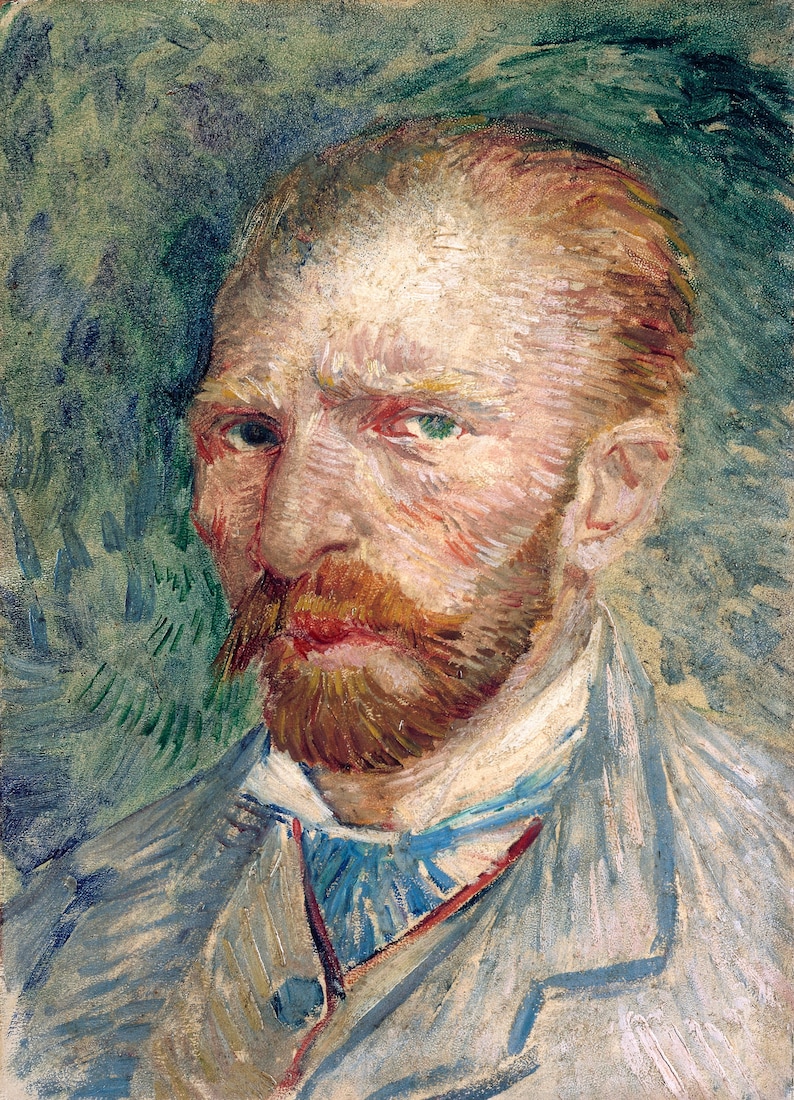 Vincent Van Gogh - Self Portrait 1889 - Impressionism - Digital Art ...