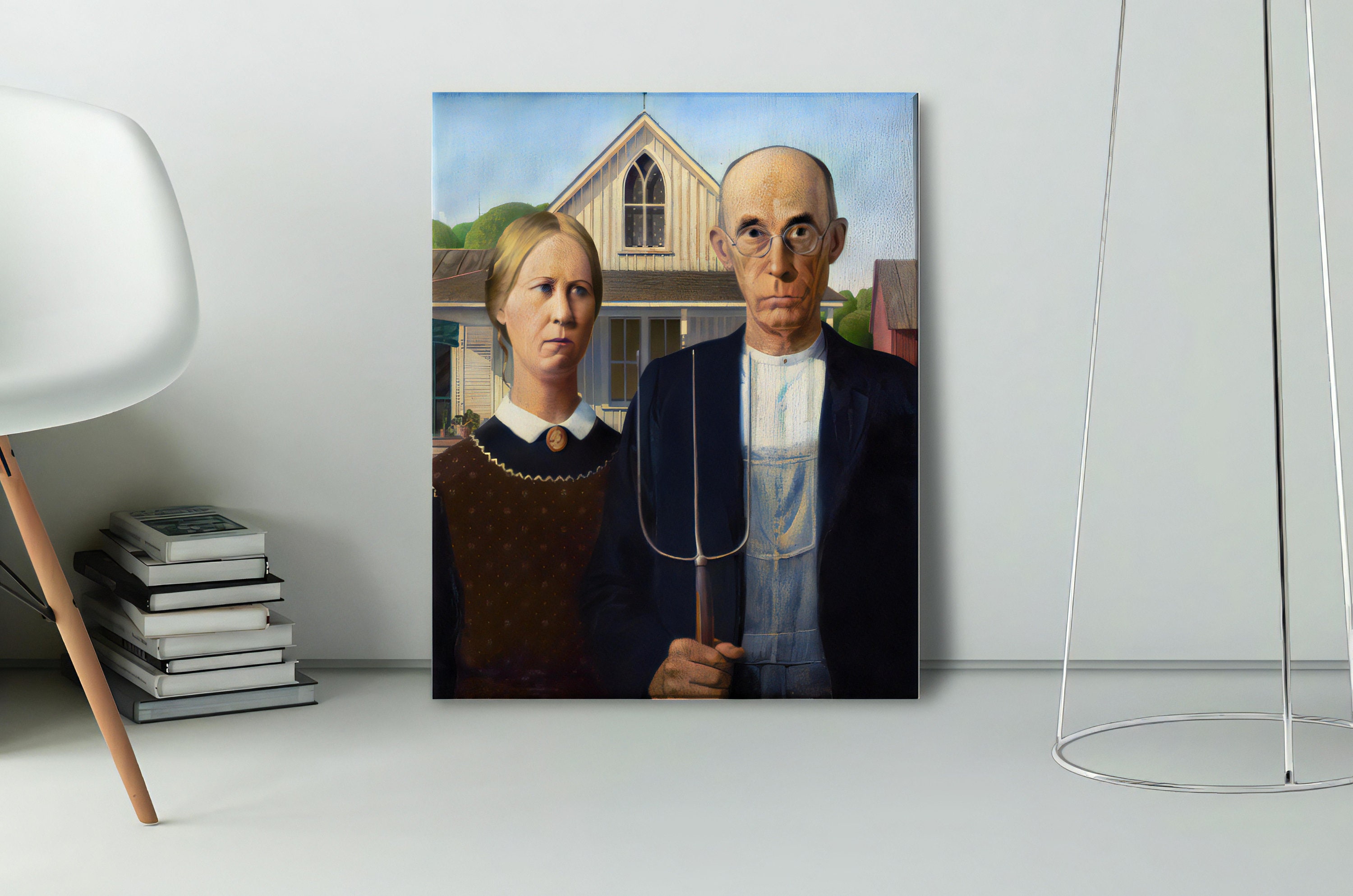 Grant Wood American Gothic 1930 Regionalism Downloadable JPG File ...