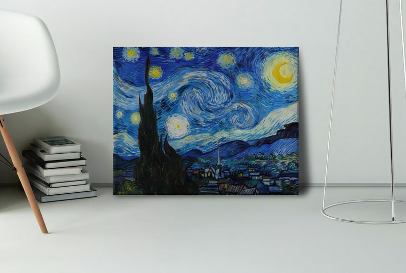 Vincent Van Gogh - the Starry Night (1889) - Impressionism - Van Gogh ...
