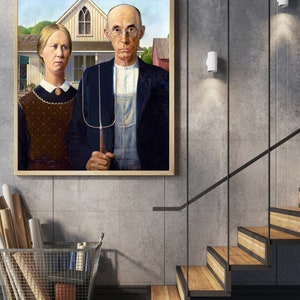 Grant Wood - American Gothic (1930) - Regionalism - Downloadable ...