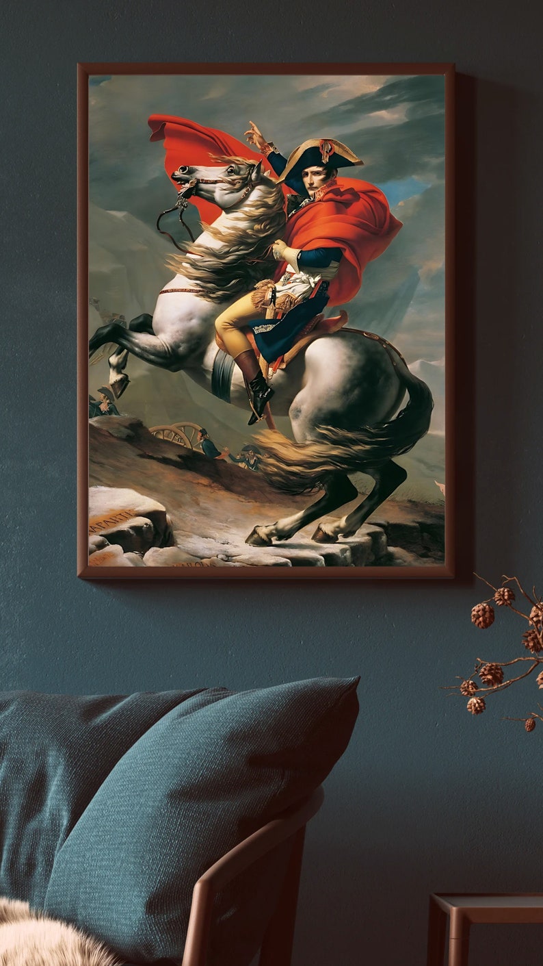 Napoleon Crossing the Alps by Jaques-louis David - Neo Classical ...