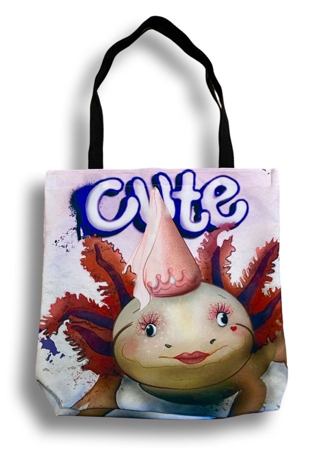 Sexy Beasts Cute Axolotl Tote Bag - Etsy
