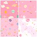 Baby Girl Moon and Stars in Pinks Digital Paper, Seamless Pink Stars ...
