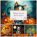 Halloween Kids Digital Paper, Skeleton Cats and Jack O Lanterns Digital ...
