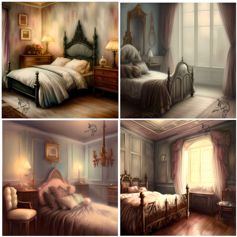 Victorian Bedroom's Paper Gothic Victorian Bedrooms Journal Paper ...