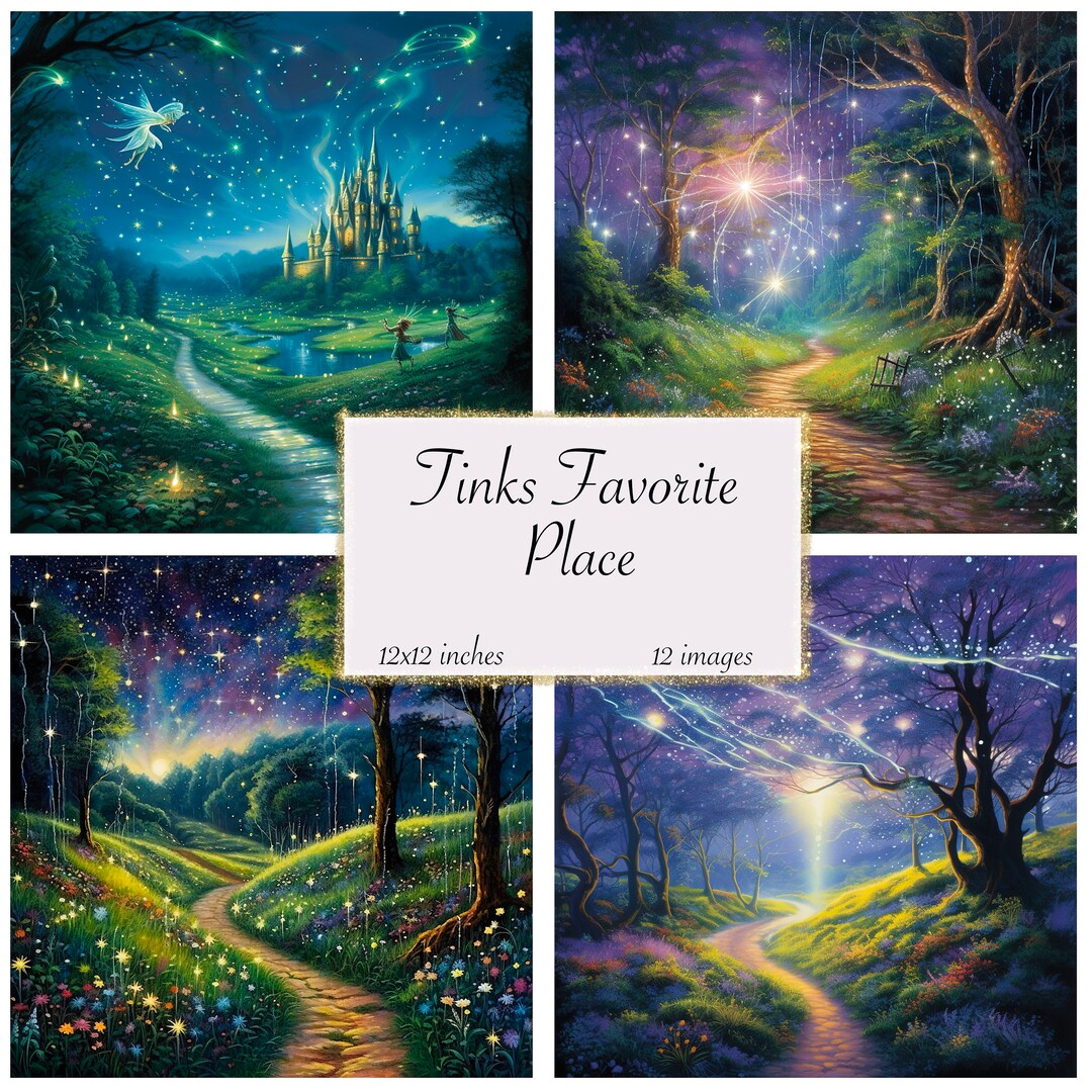 Tink's Favorite Place Journal Paper, Digital Paper, Fantasy Paper ...
