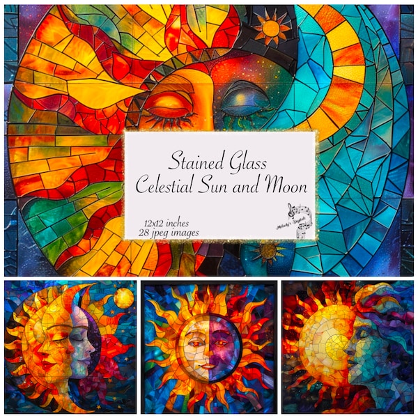 Celestial Stained Glass - Etsy