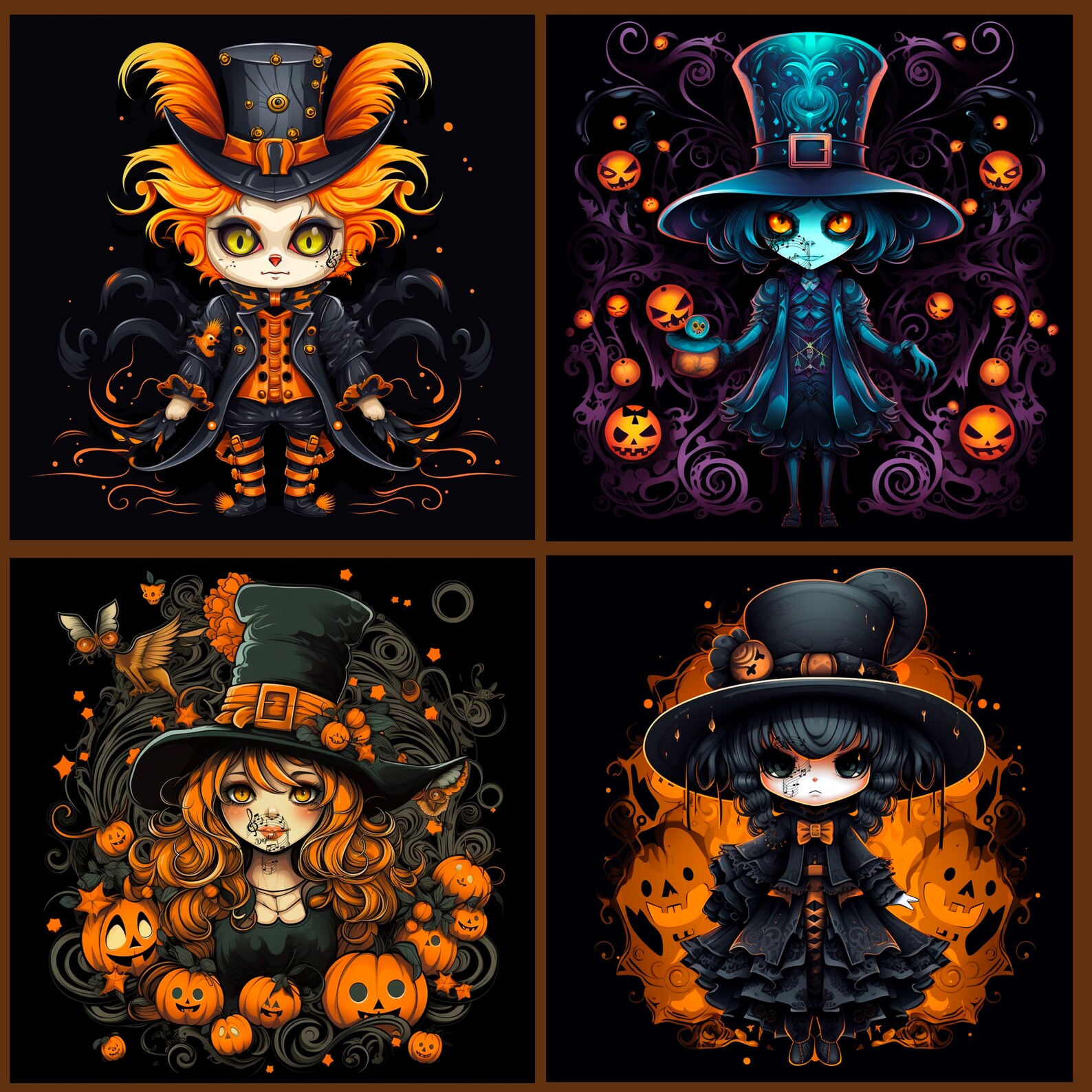 Halloween Spooks Journal Paper Halloween Junk Journal Paper - Etsy