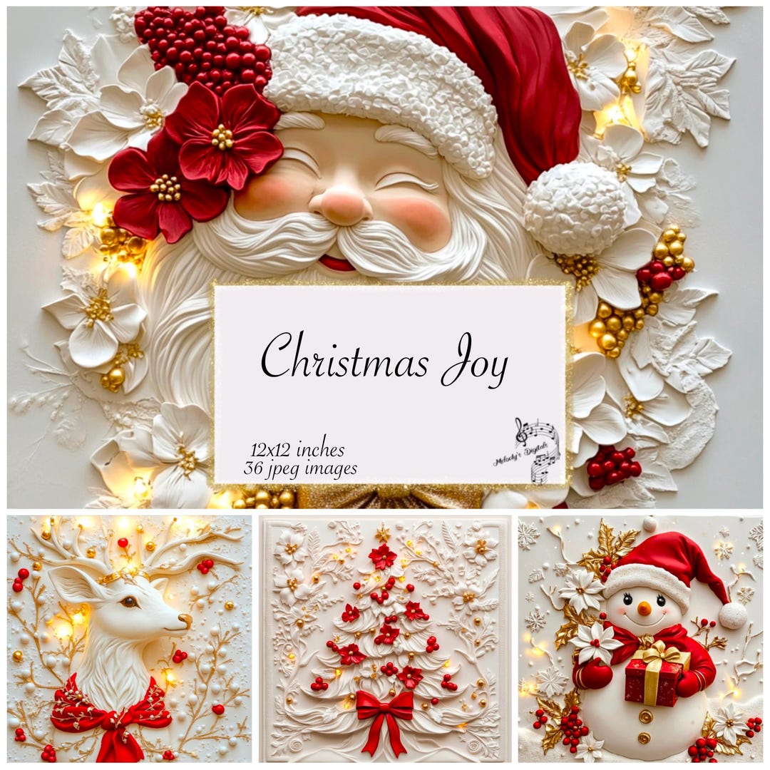 Christmas Joy Junk Journal Kit Santa Claus Junk Journal Lit Christmas ...