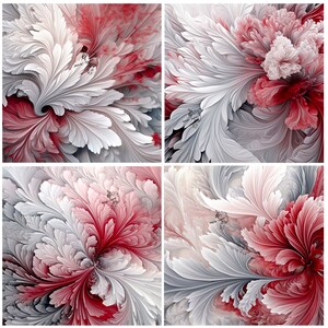 Christmas Floral Frozen in Time Rococo Journal Paper Christmas Flowers ...