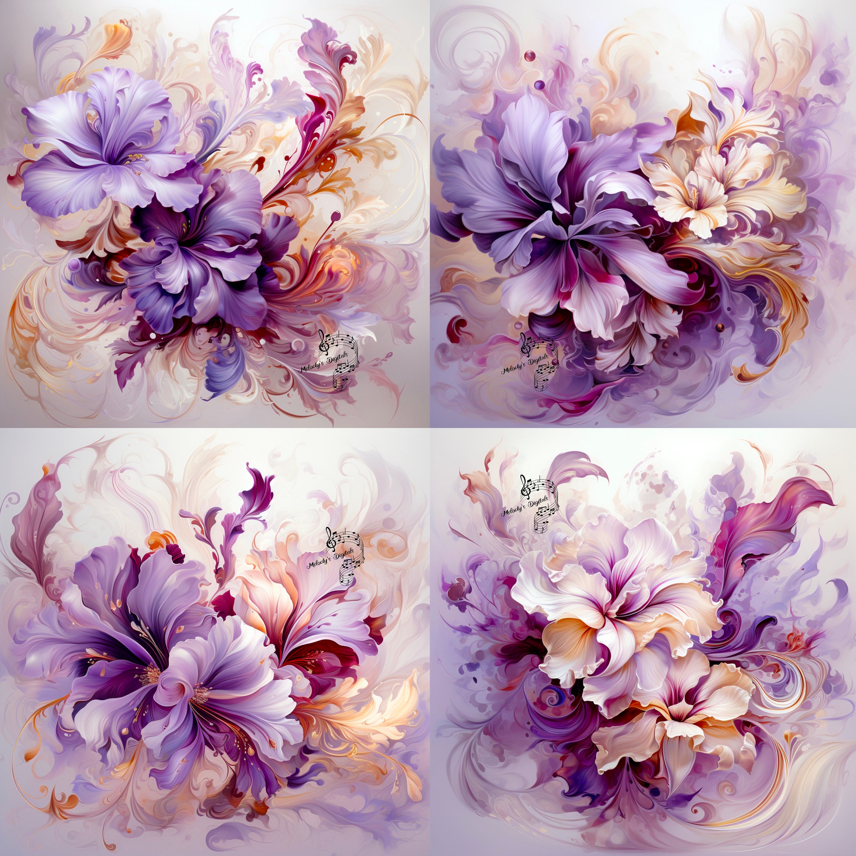 Rococo Purple Paradice Journal Paper Rococo Journal Paper Purple ...