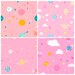 Baby Girl Moon and Stars in Pinks Digital Paper, Seamless Pink Stars ...