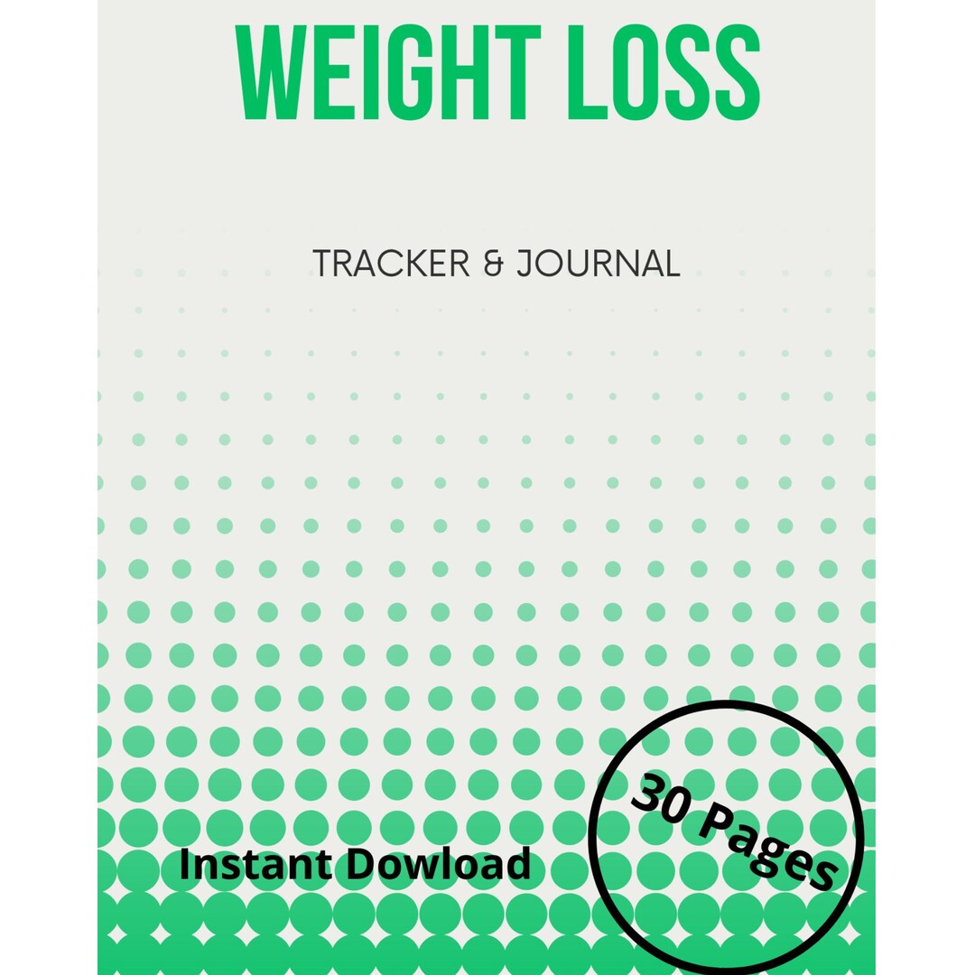 Fitness Journal Weight Loss Tracker Printable Weight Loss Planner ...