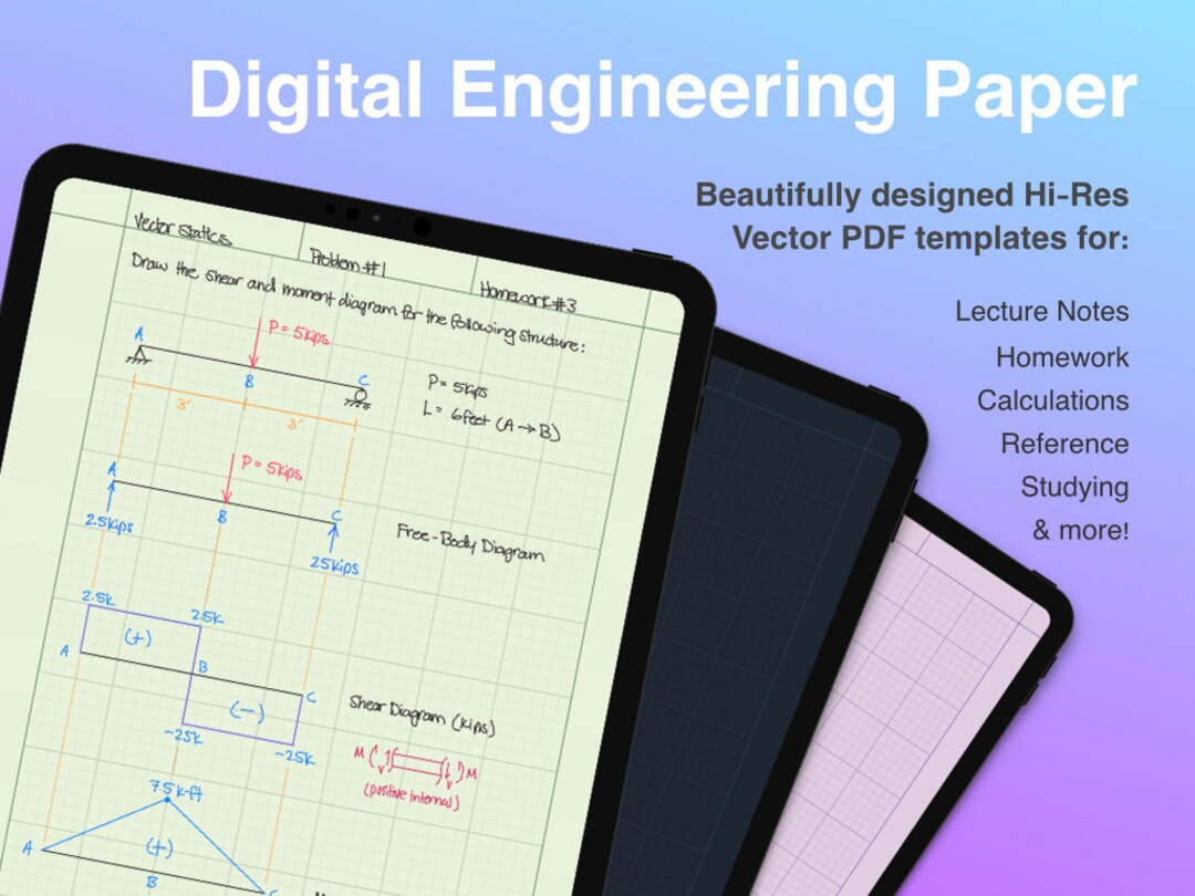 Digital Engineering Paper Templates - Homework, Lecture Notes, Projects ...