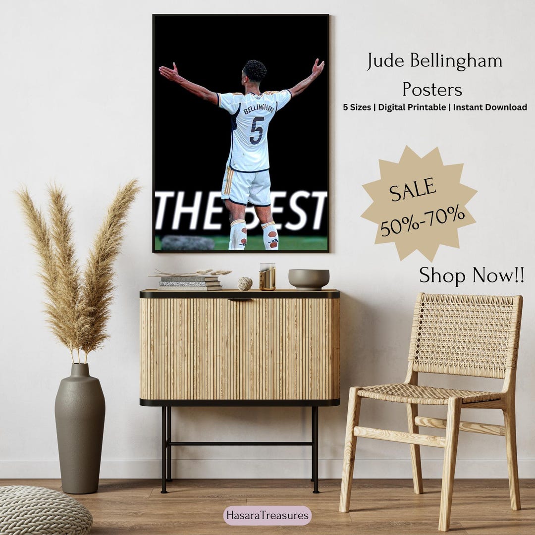 Jude Bellingham Printable Poster Real Madrid Poster Digital Print ...