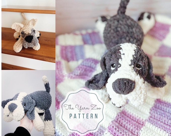 Pitbull Crochet Pattern - Amigurumi - Etsy Canada