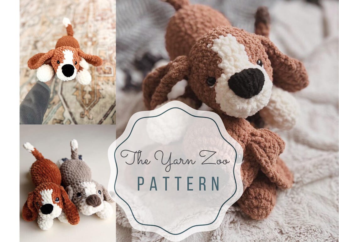 Hound Dog Crochet Pattern - Amigurumi - Etsy