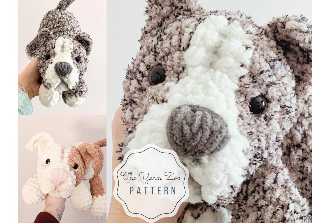 Pitbull Crochet Pattern - Amigurumi - Etsy