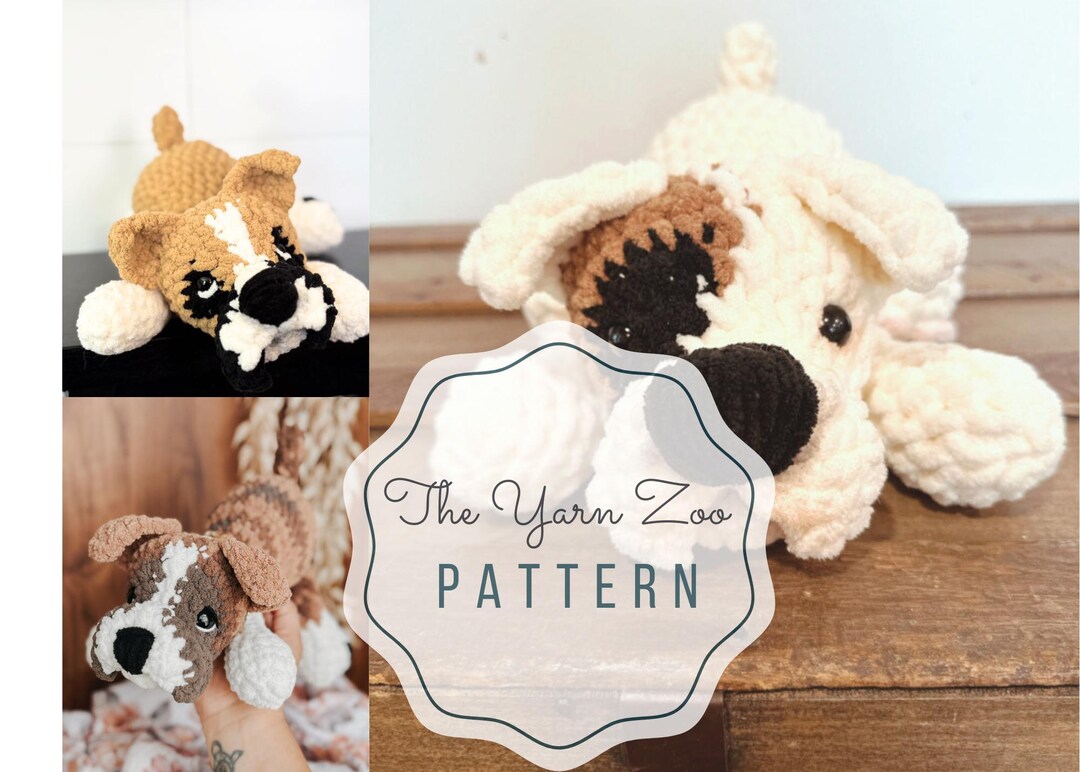 Boxer Crochet Pattern - Amigurumi - Etsy