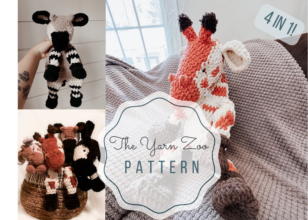 Large & Mini Giraffe/okapi Crochet Pattern - Amigurumi - Etsy