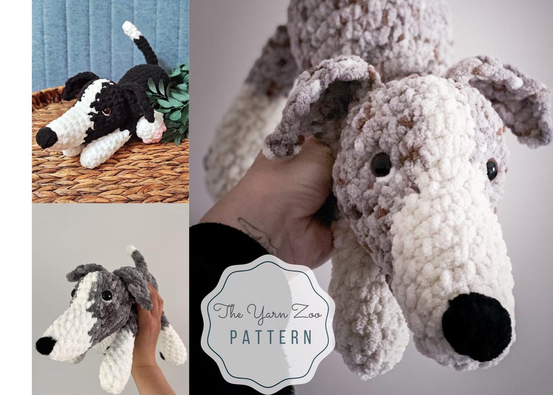 Greyhound Crochet Pattern - Amigurumi - Etsy