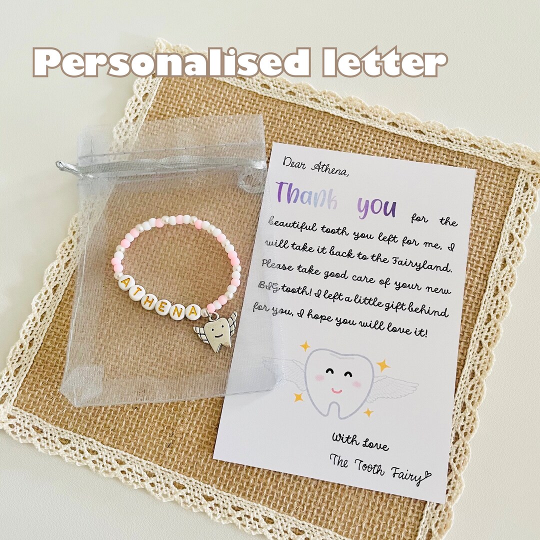 Personalised Name Tooth Fairy Bracelet, Tooth Fairy Letter, Tooth Fairy ...