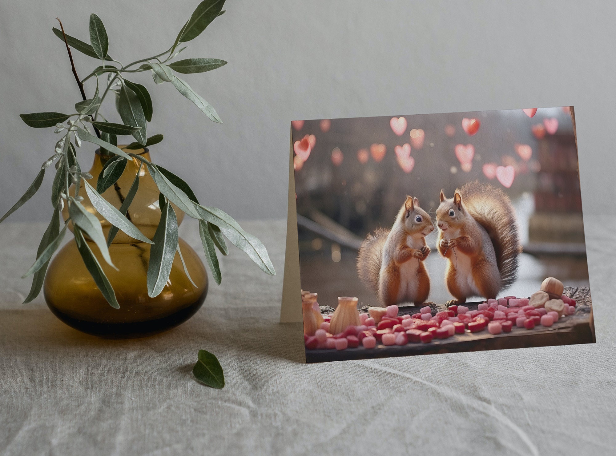 Squirrel Card Anniversary, Squirrel Birthday, Squirrel Valentine's Day ...