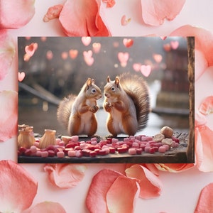 Squirrel Card Anniversary, Squirrel Birthday, Squirrel Valentine's Day Card, Squirrel Lover Card ...