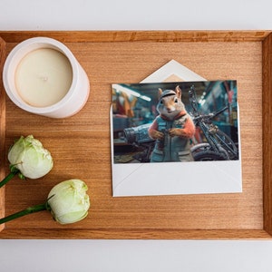 Squirrel Mechanic, Handy Squirrel Card Great for Dad, Squirrel Lovers ...