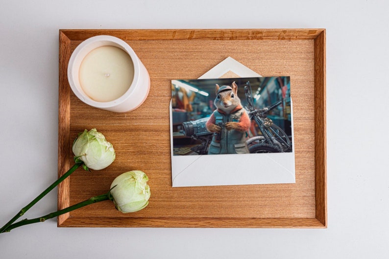 Squirrel Mechanic, Handy Squirrel Card Great for Dad, Squirrel Lovers ...