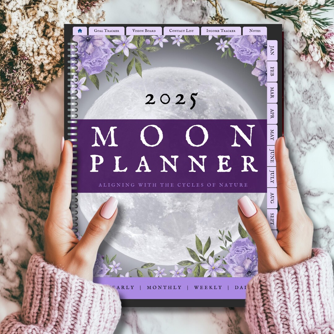 2025 Moon Planner Ipad, Goodnotes Lunar Journal, Witchy Digital ...