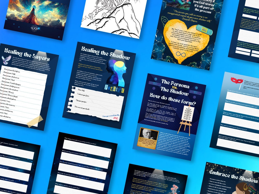 Shadow Work Integration Workbook and Journal With Coloring Pages - Etsy