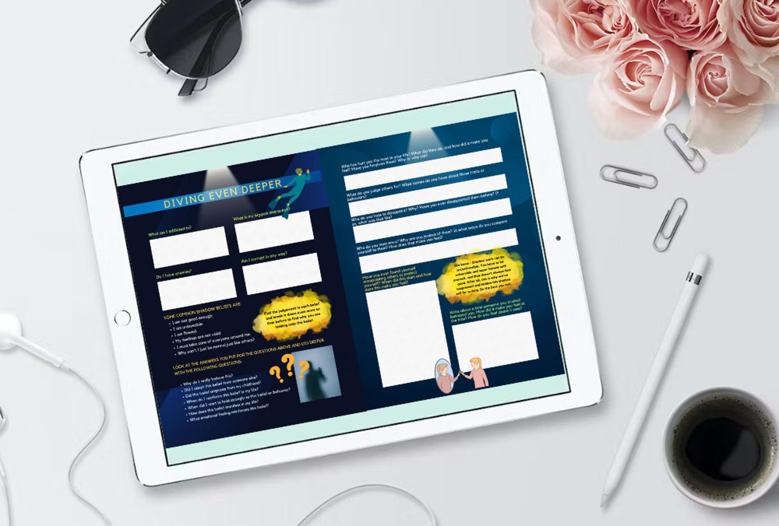 Shadow Work Integration Workbook and Journal With Coloring Pages - Etsy